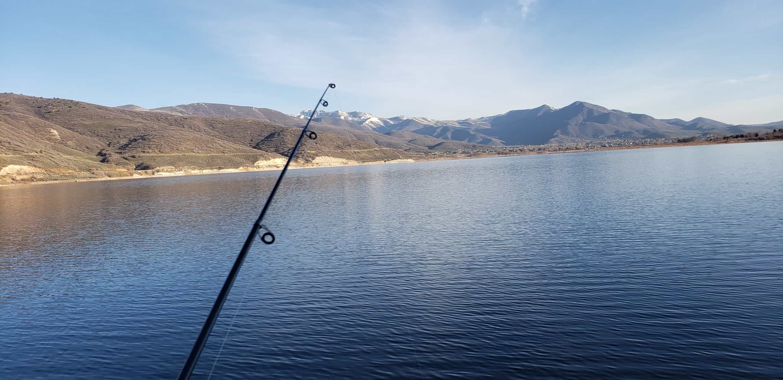 Fishing at Deer Creek Reservoir, Utah - Kokanee Fishing